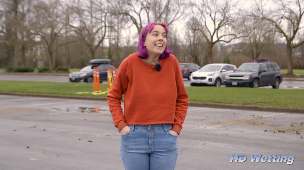 Olivia's First Public Wetting | HD Wetting